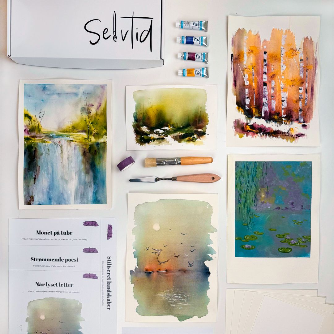 Lær at male atmosfæriske løse landskaber